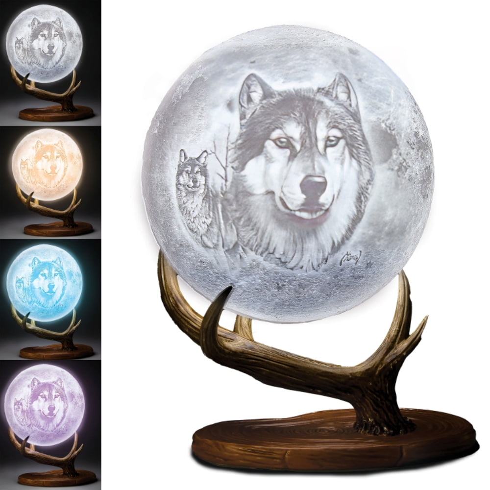 The Bradford Exchange Moonlight Majesty Sculpture Illuminated Color ...