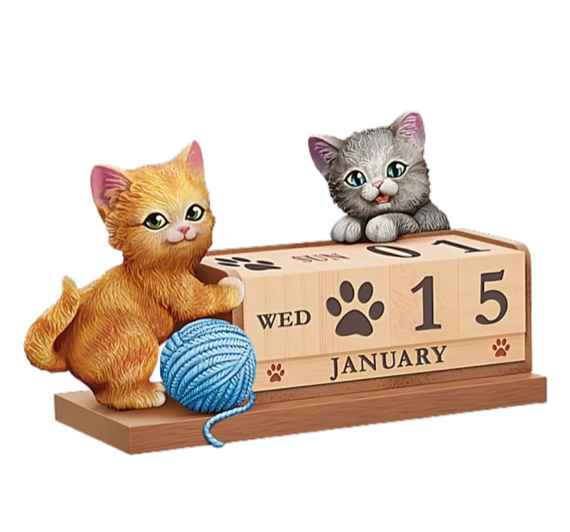 The Bradford Exchange Presenting the Kitten Helpers Accessory Collection: Purr-petual Calendar ...