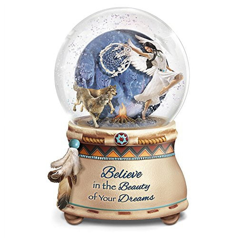 The Bradford Exchange Robin Koni Mystical Dreams Wolf Art Light Up ...