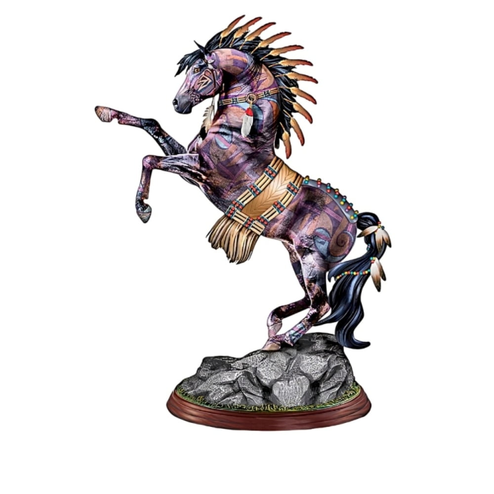 The Bradford Exchange Shaman Spirit of the Painted Pony Sculpture ...