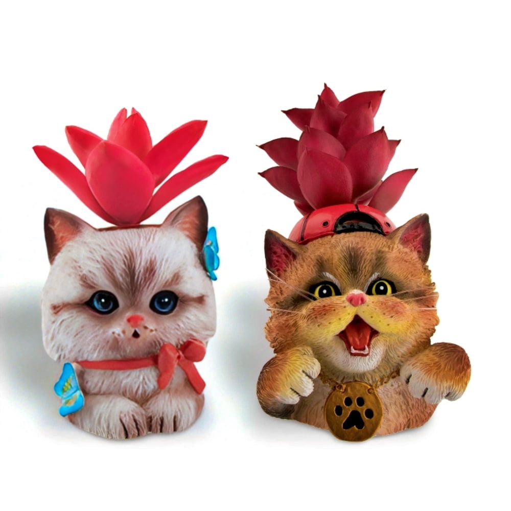 The Bradford Exchange Sophie And Lil Paws Purr-fect Planters Sculpture ...