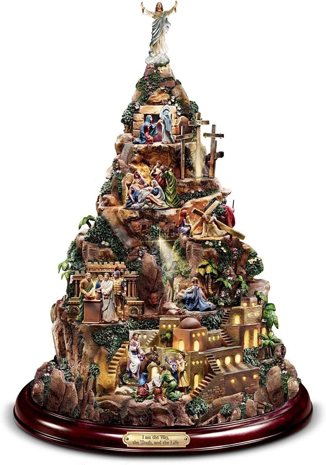 Bradford Exchange Thomas Kinkade Faith Mountain 3D Illuminated Easter ...