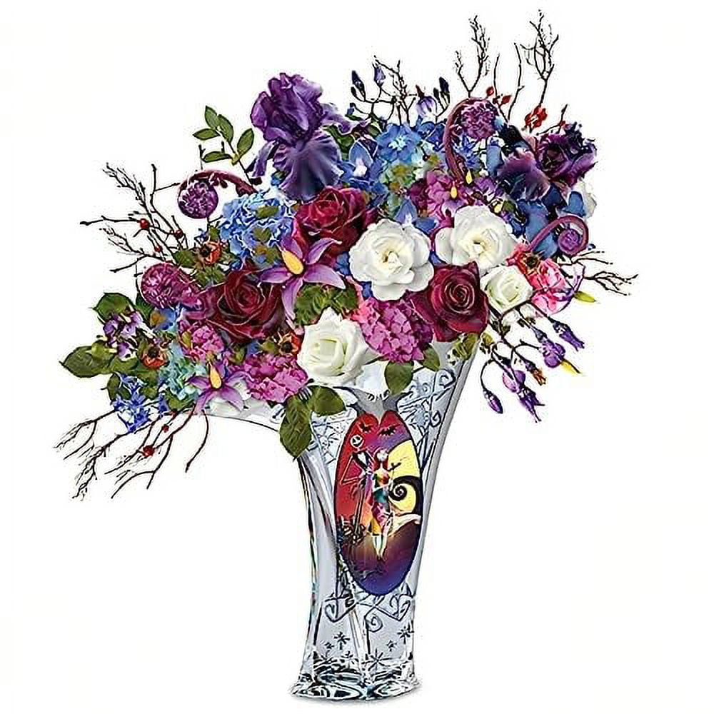 The Bradford Exchange Tim Burtons Nightmare Before Christmas Centerpiece Handcrafted Floral ...