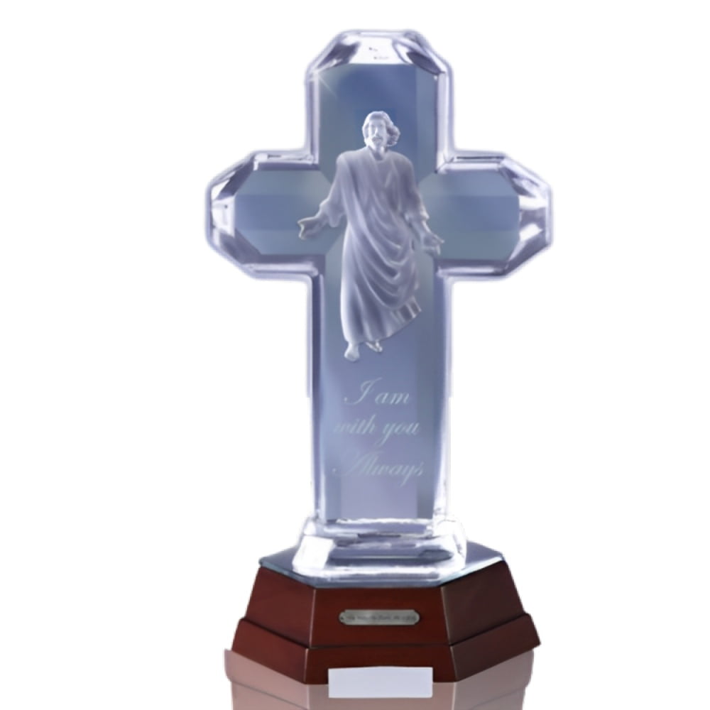 The Bradford Exchange The Way, The Truth, The Life Glass Cross ...