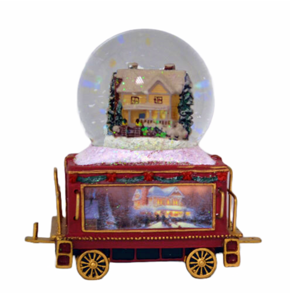 The Bradford Exchange Wonderland Express Miniature Snow Globe ...
