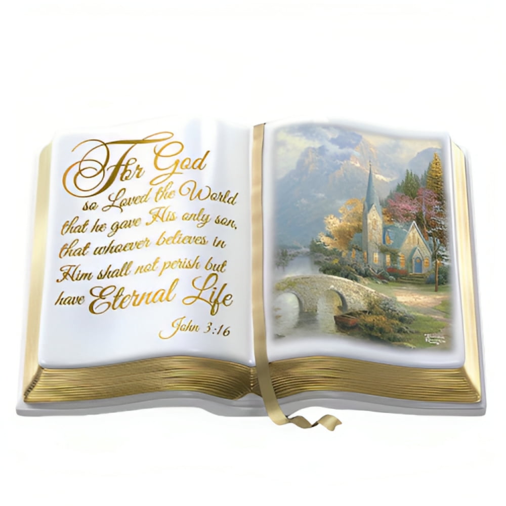 The Bradford Exchange The Word of God Sculpture Heirloom Porcelain ...