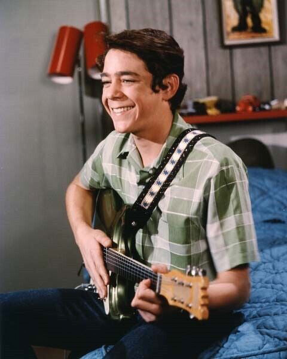 The Brady Bunch Christopher Knight on bed playing guitar as Peter 11x17 ...