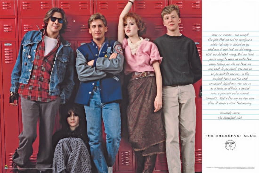 The Breakfast Club Lockers Laminated Poster (24 X 36) - Walmart.com