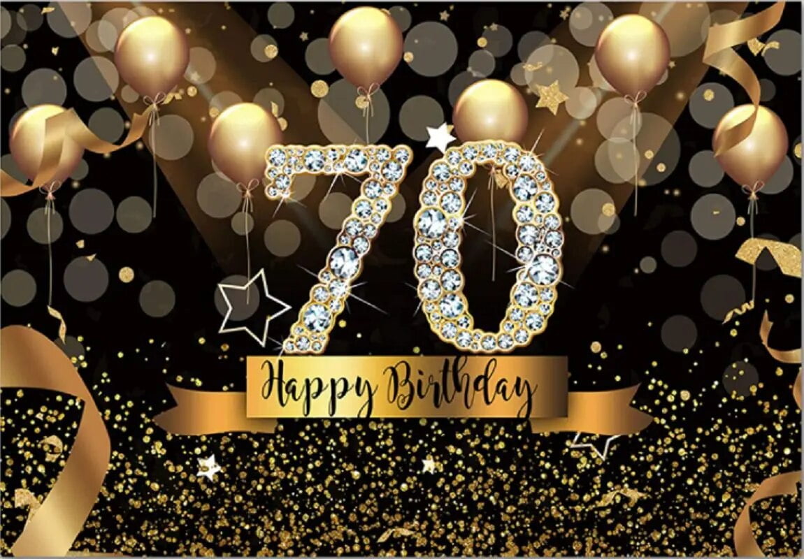 The Breath of Youth Photography Party Backdrop Balloon Happy 70th ...