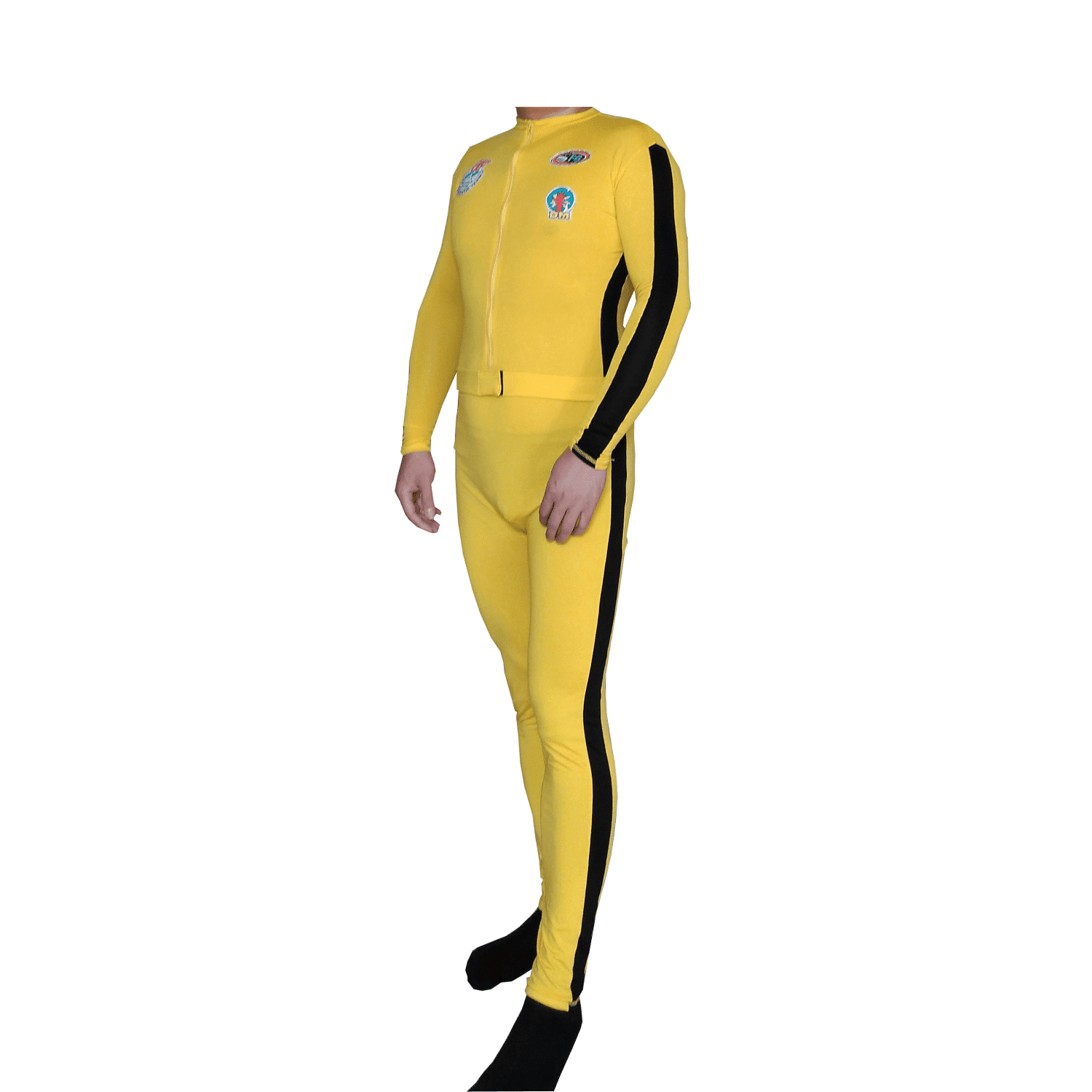 The Bride Costume With Patches Yellow Suit Deluxe Kill Spandex Beatrix ...