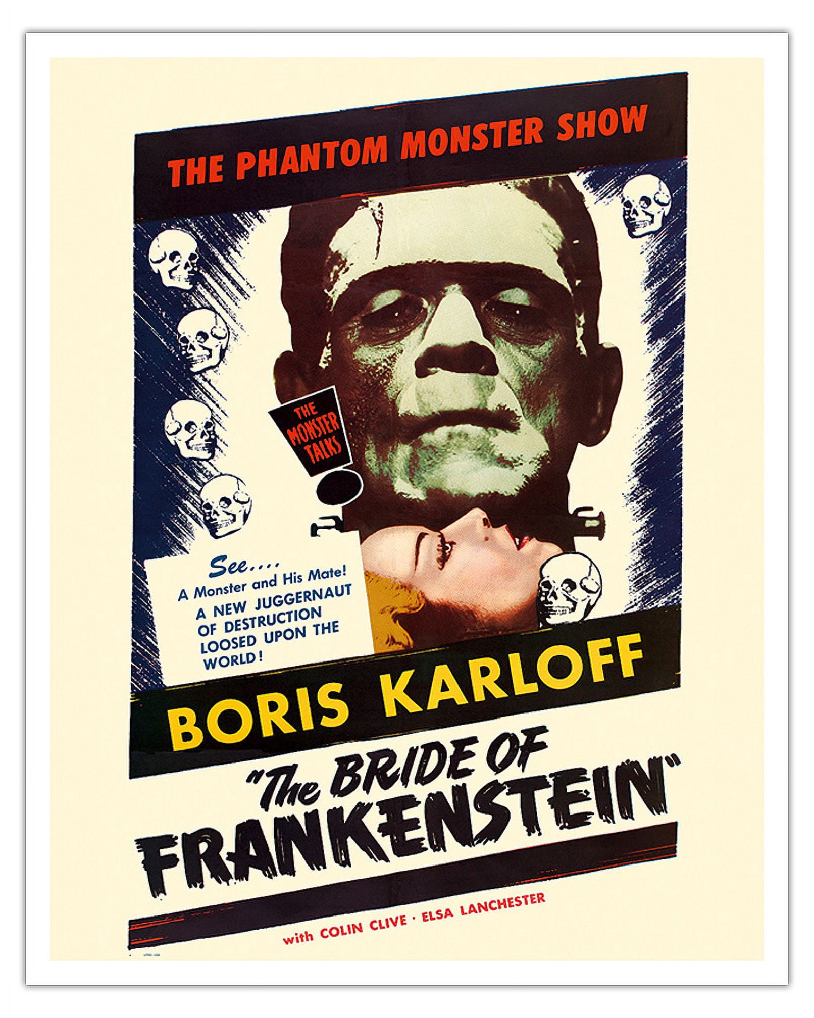 The Bride of Frankenstein - Starring Boris Karloff and Elsa Lanchester ...