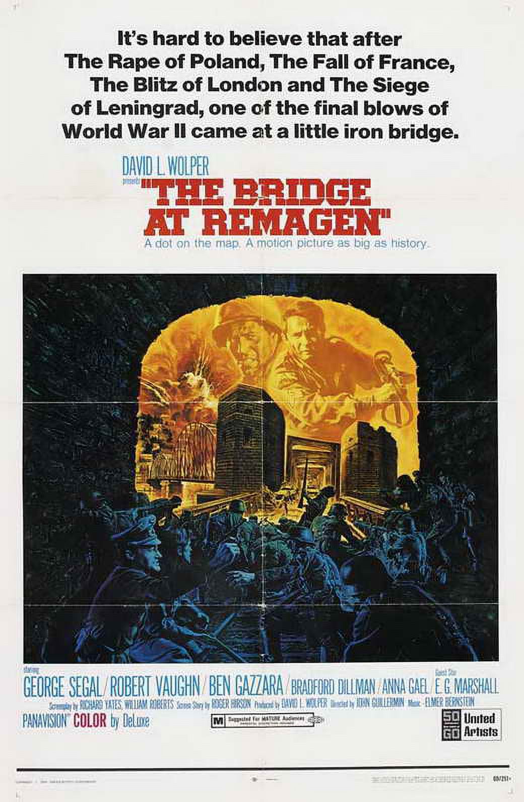 The Bridge at Remagen - movie POSTER (Style A) (11" x 17") (1969 ...