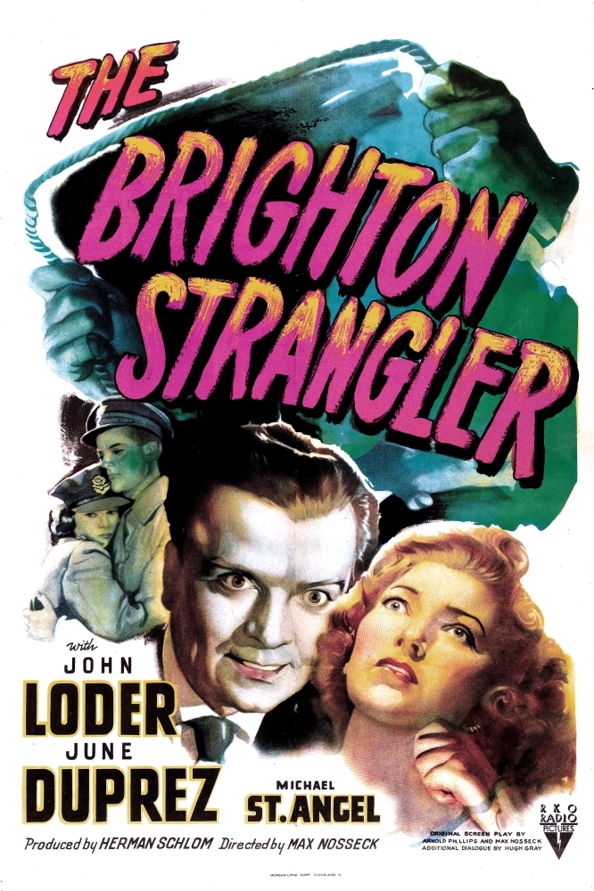 The Brighton Strangler Us Poster From Left: John Loder June Duprez 1945 ...