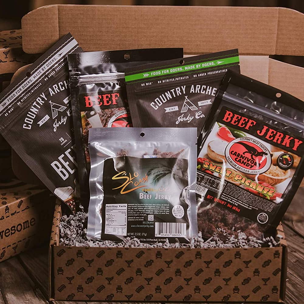 The Brobox Pound of Flesh Teriyaki Beef Jerky Care Box - Basket Buffalo ...