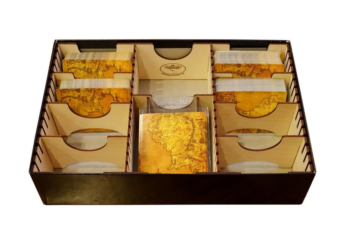 The Broken Token Board AIF4 Game Organizer - Cryptozoic Deck-Building Games Compatible Wood ...