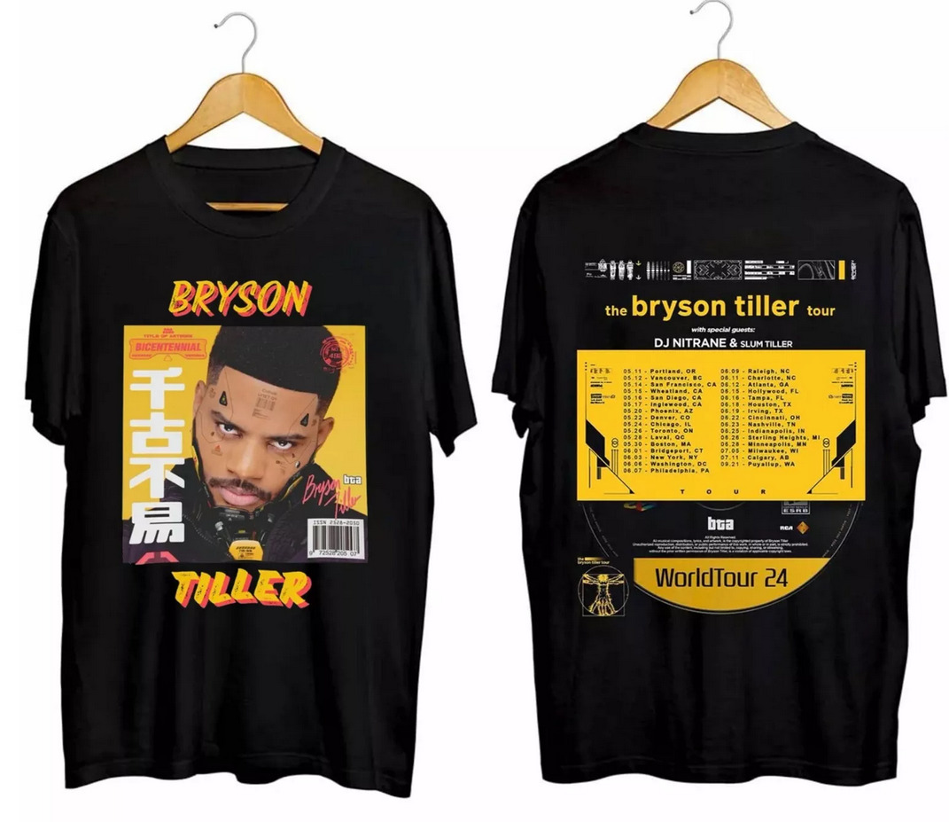 The Bryson Tiller 2024 Concert Shirt, Fan Gift, Ship from US - Walmart.com