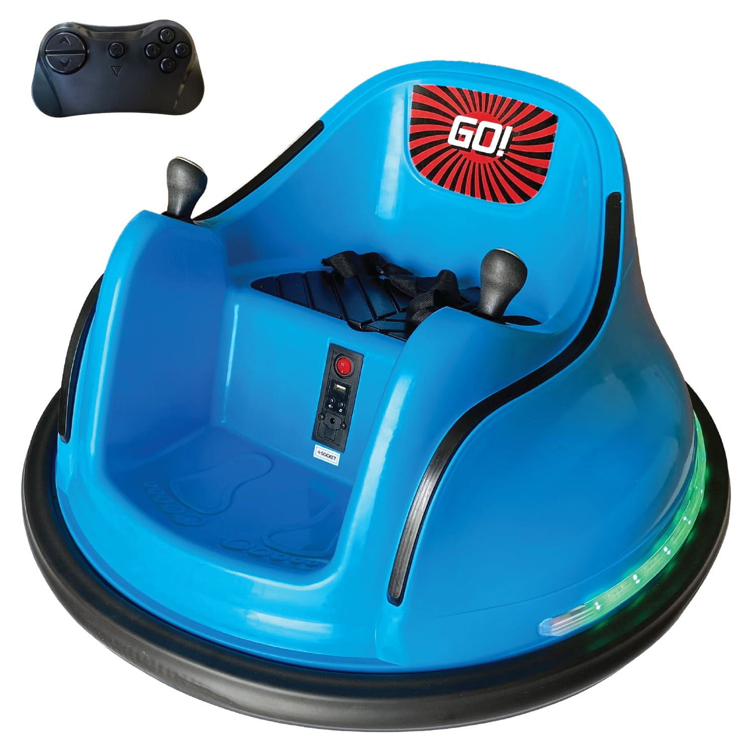 The Bubble Factory Electric RC Kids Ride-on Bumper Car - Liights ...