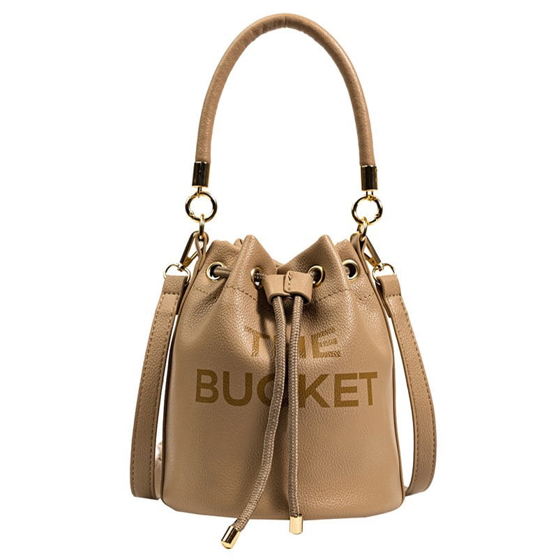 The Bucket Bag for Women Pu Leather Drawstring Handbag Tote Hobo ...