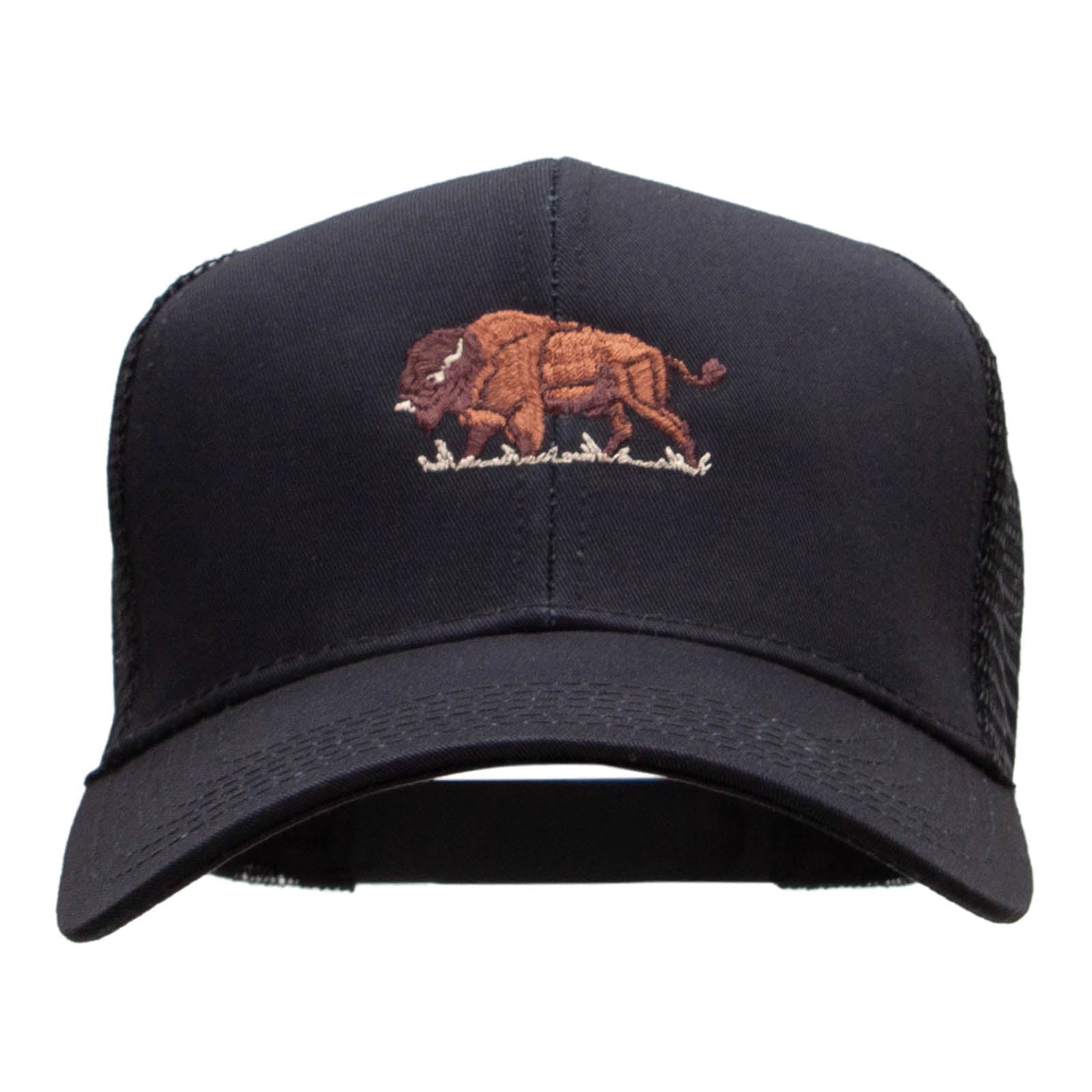 The Buffalo Embroidered Twill Mesh Prostyle Cap - Black OSFM - Walmart.com