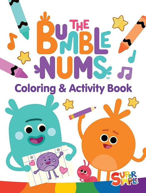 The Bumble Nums Coloring & Activity Book: With 50 Stickers!, (Paperback ...