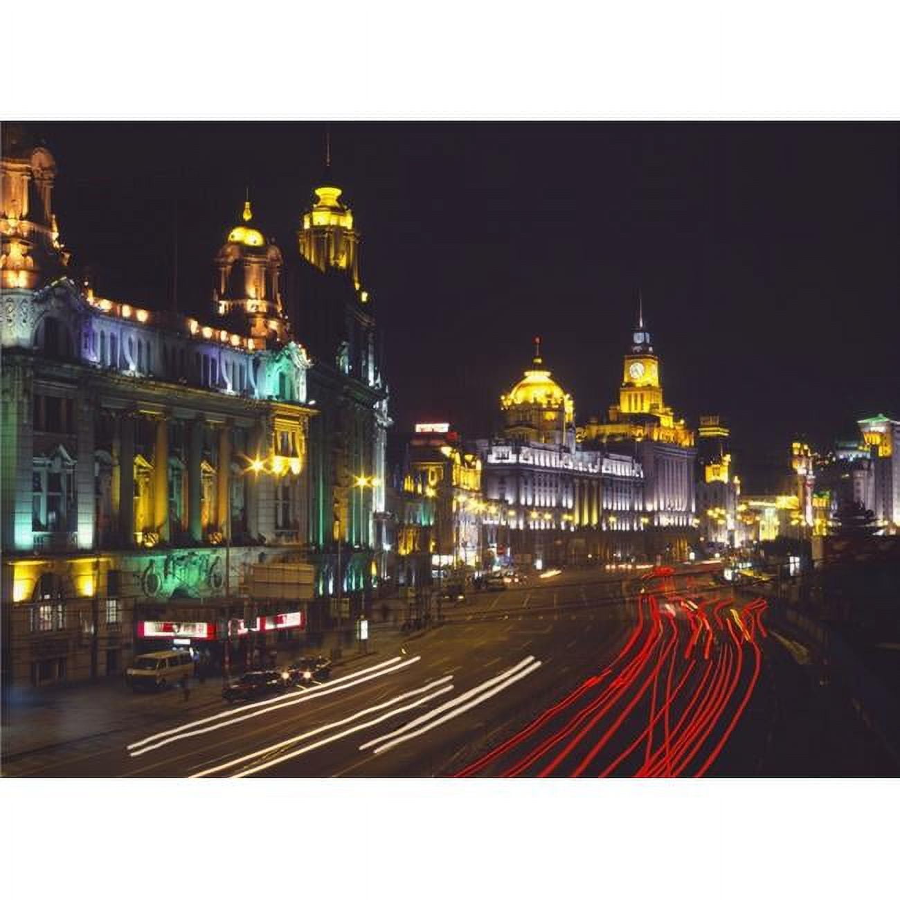 The Bund At Night Poster Print - 32 x 24 - Large - Walmart.com