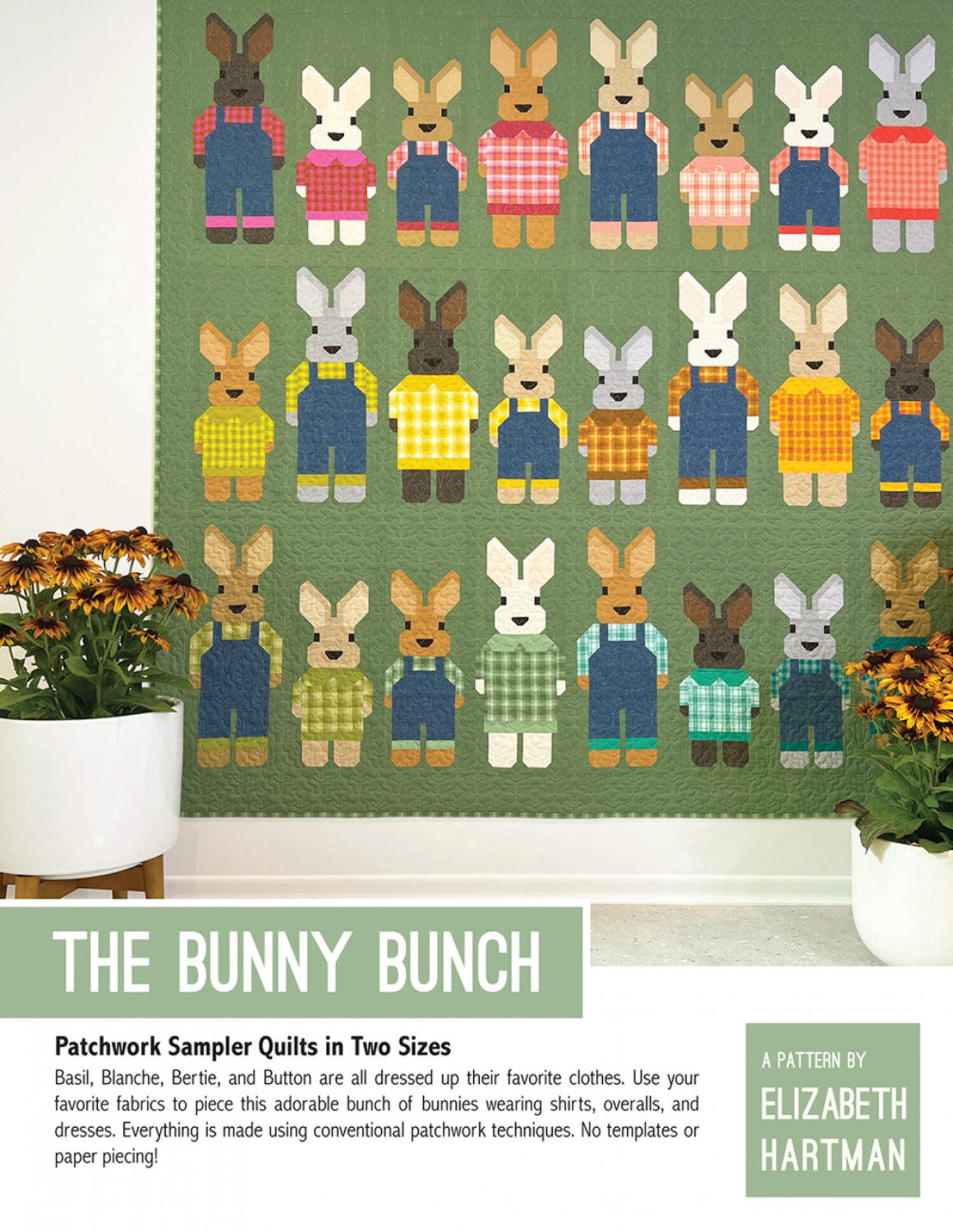 The Bunny Bunch Quilt Pattern by Elizabeth Hartman - Walmart.com
