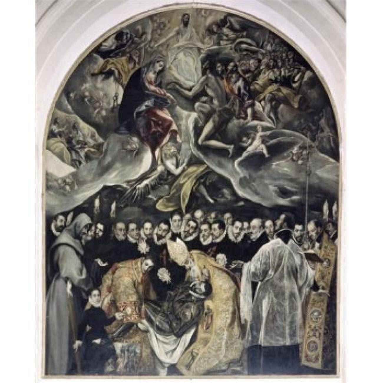 The Burial of Count Orgaz 1586 El Greco 1541-1614 Greek Iglesia Santo ...