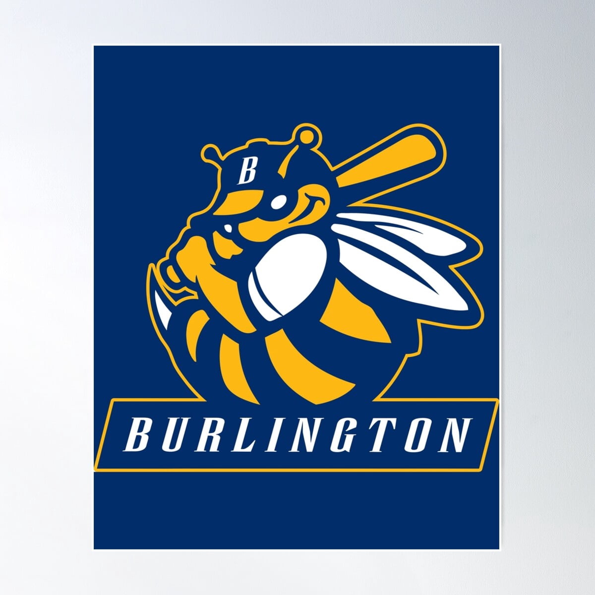 The Burlington Bees Poster Wall Art, Modern Wall Decor For Living Room ...