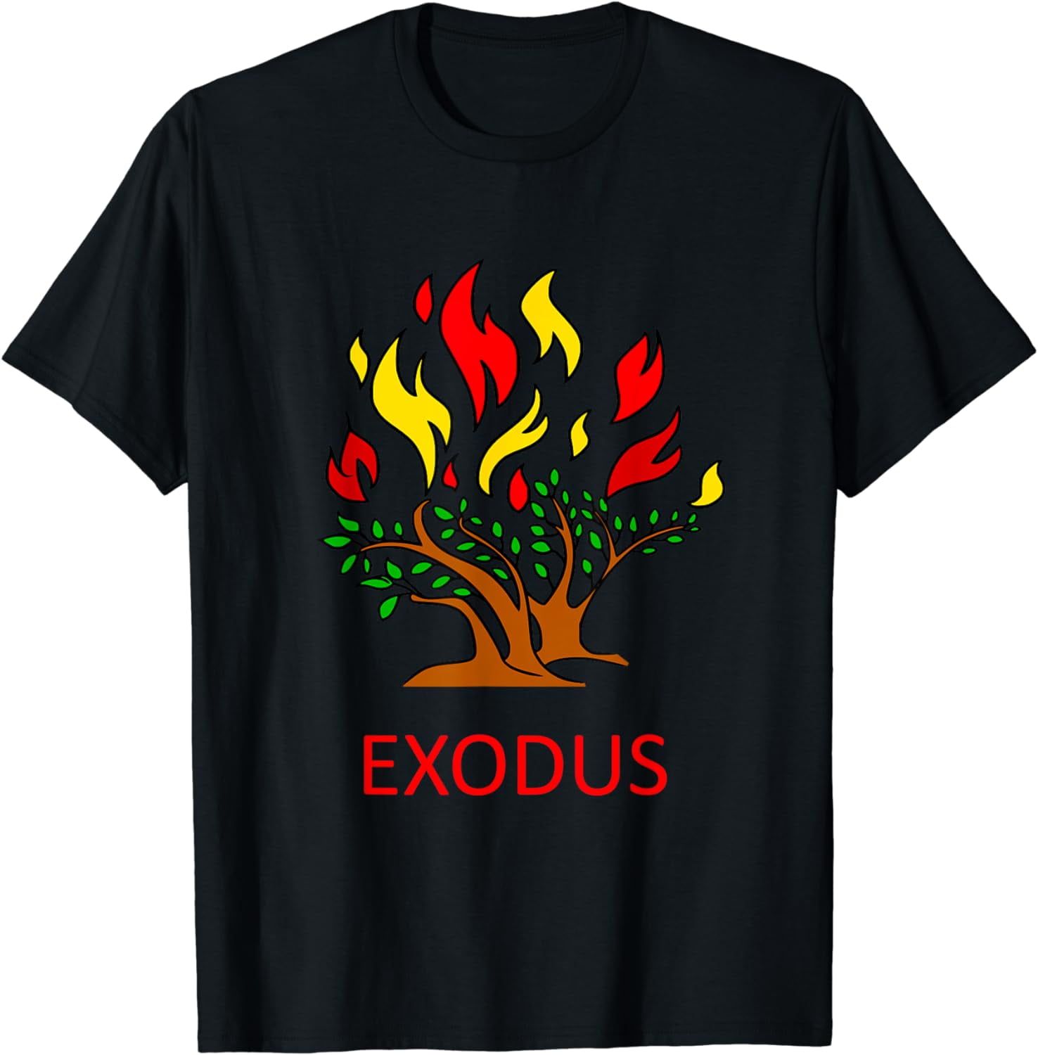 The Burning Bush - Moses Old Testament Bible - Exodus T-Shirt - Walmart.com