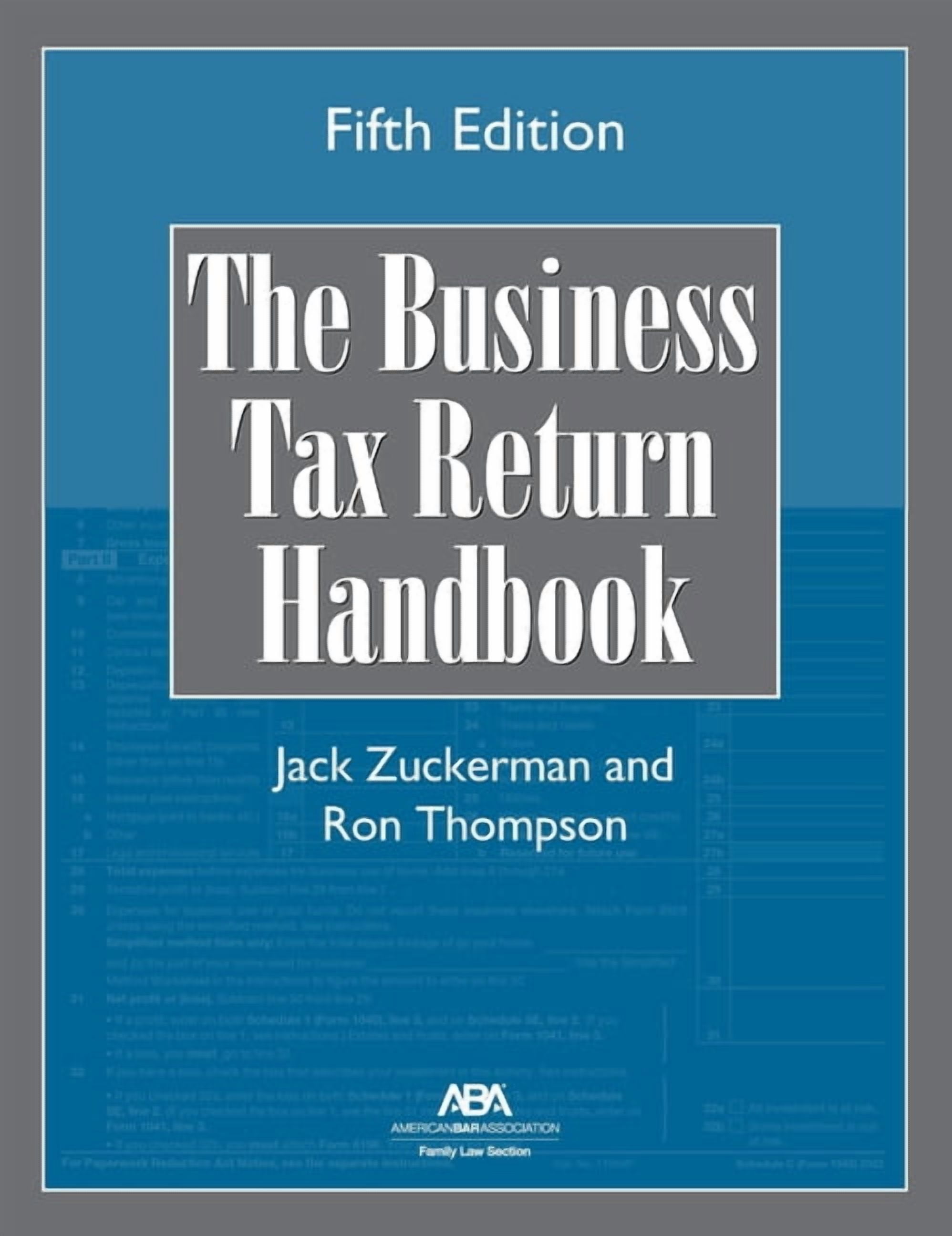 The Business Tax Return Handbook, Fifth Edition (Paperback) - Walmart.com