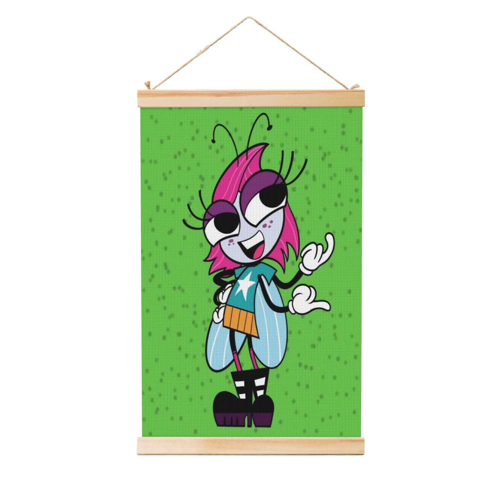 The Buzz On Maggie Poster Canvas Wooden Shaft Hanging Poster Home Decor ...