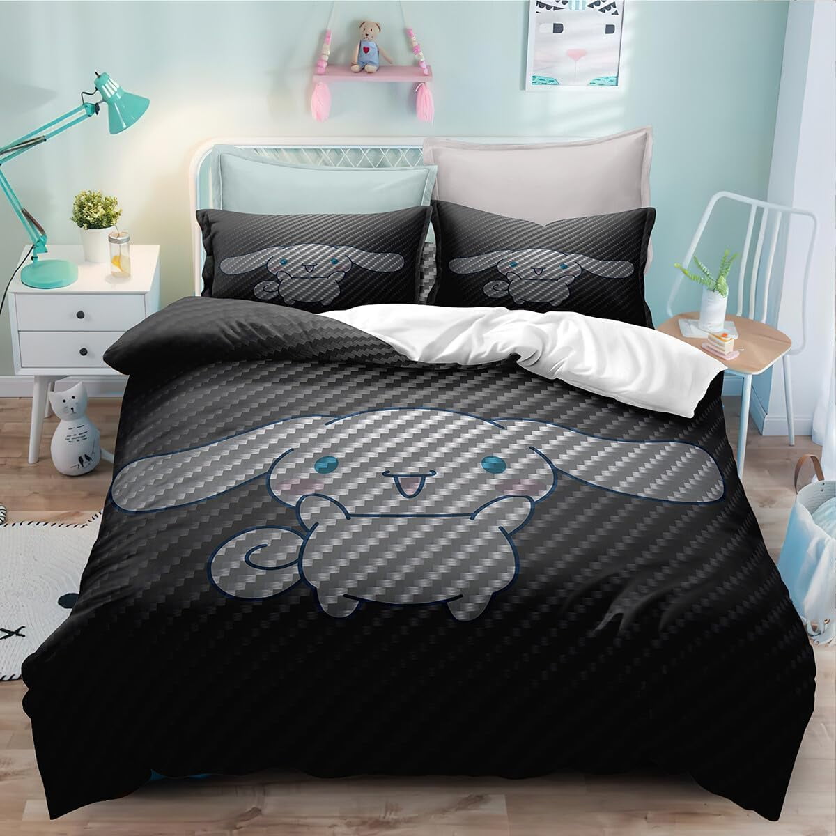 The CIN-namoroll Cartoon Anime 3D Printed Bedding Set 3 Piece Ultra ...