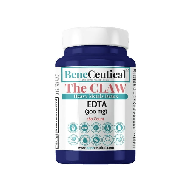 The CLAW : Heavy Metals Detox 300mg EDTA (Ethylenediaminetetraacetic ...