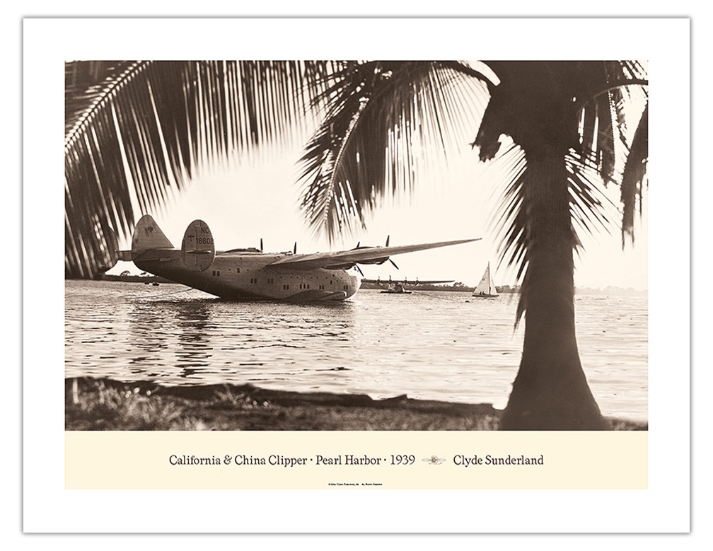 The California and China Clipper (Boeing B-314) - Pearl Harbor 1939 ...