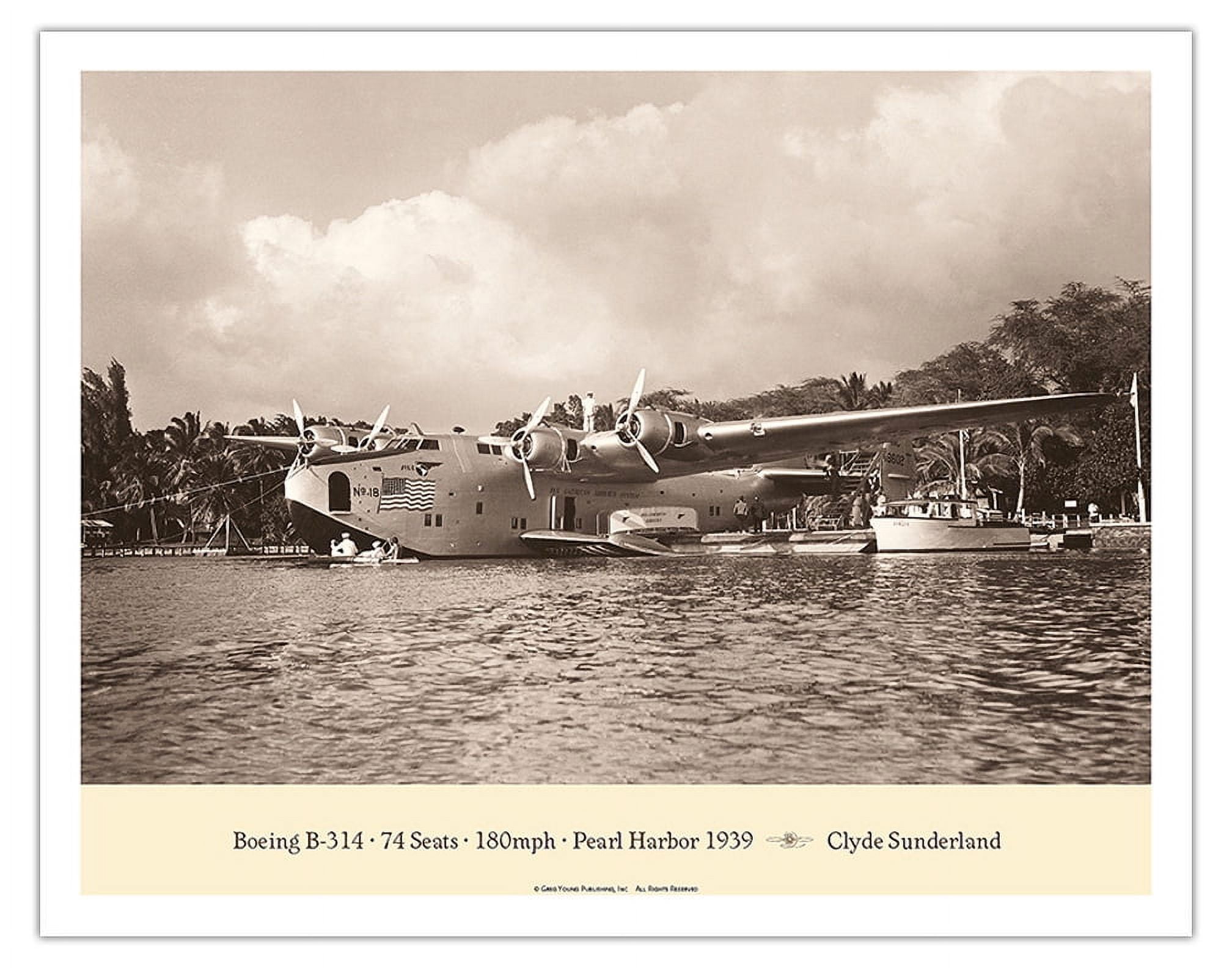 The California Clipper (Boeing B-314) - 74 Seats - Pearl Harbor 1939 ...