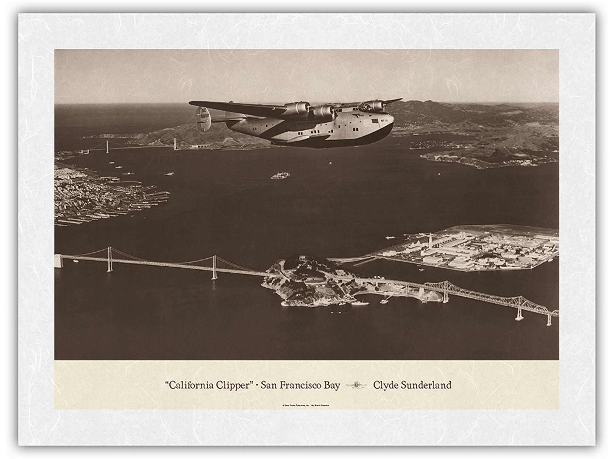 The California Clipper (Boeing B-314) - Over San Francisco Bay 1939 ...