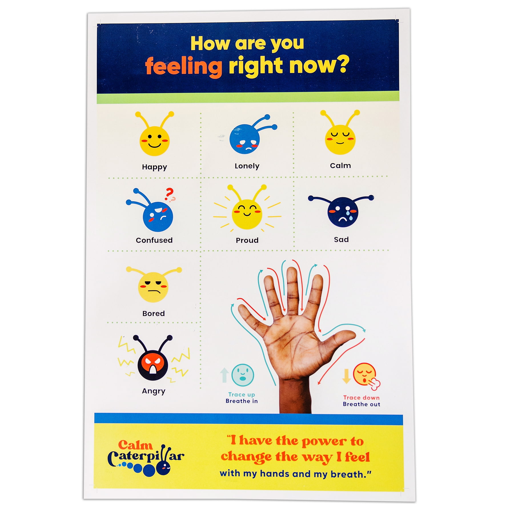 The Calm Caterpillar Calm Caterpillar Feelings & Emotions Chart For ...