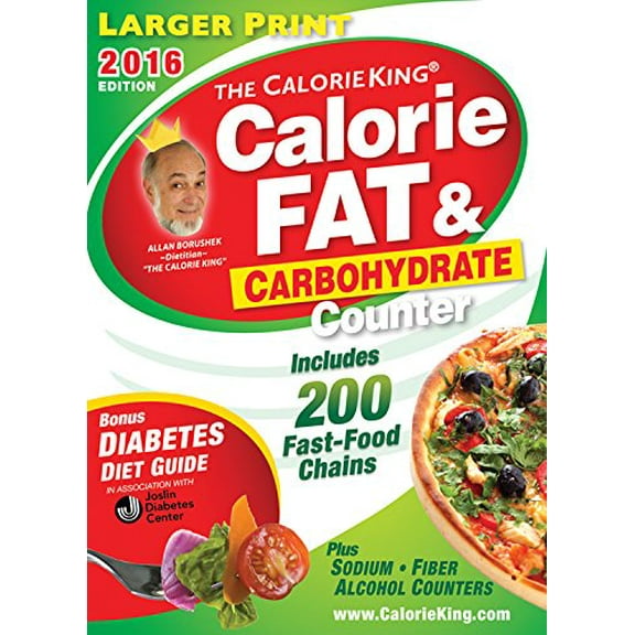 Calorieking Larger Print Calorie, Fat & Carbohydrate Counter ...