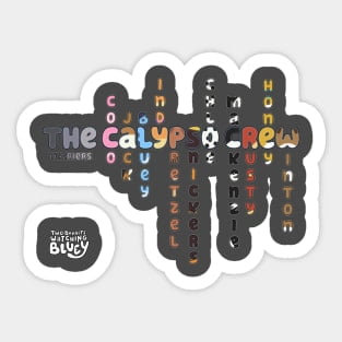The Calypso Crew Sticker Bluey Stickers For Kids, Bluey Stickers Party ...