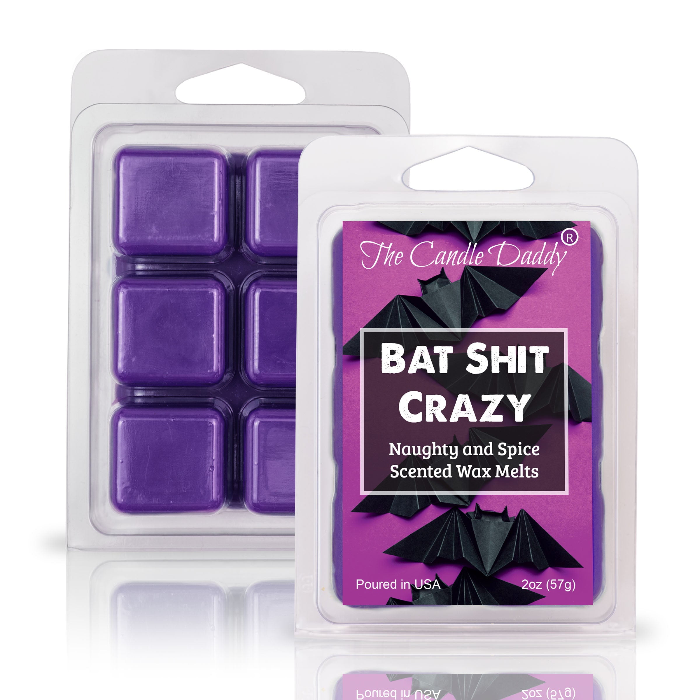 The Candle Daddy Wax Melts, Bat Shit Crazy, Naughty and Spice Scent, 2 ...