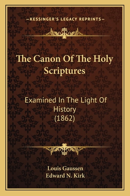 The Canon Of The Holy Scriptures (Paperback) - Walmart.com