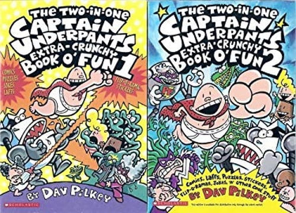 Pre-Owned The Captain Underpants Two-in-One Extra-Crunchy Book o' Fun 1 ...