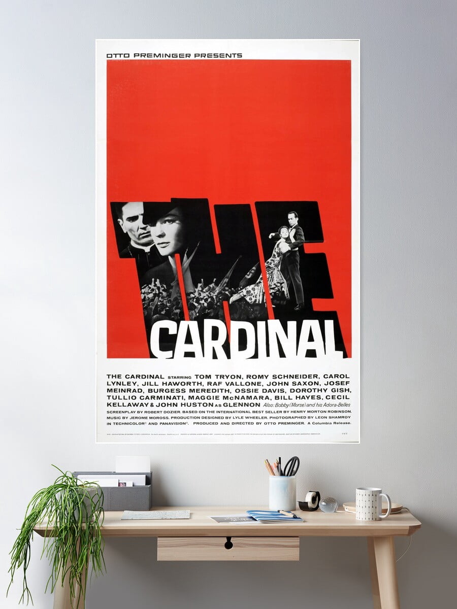 The Cardinal Vintage Movie Poster Poster Wall Art, Modern Wall Decor ...
