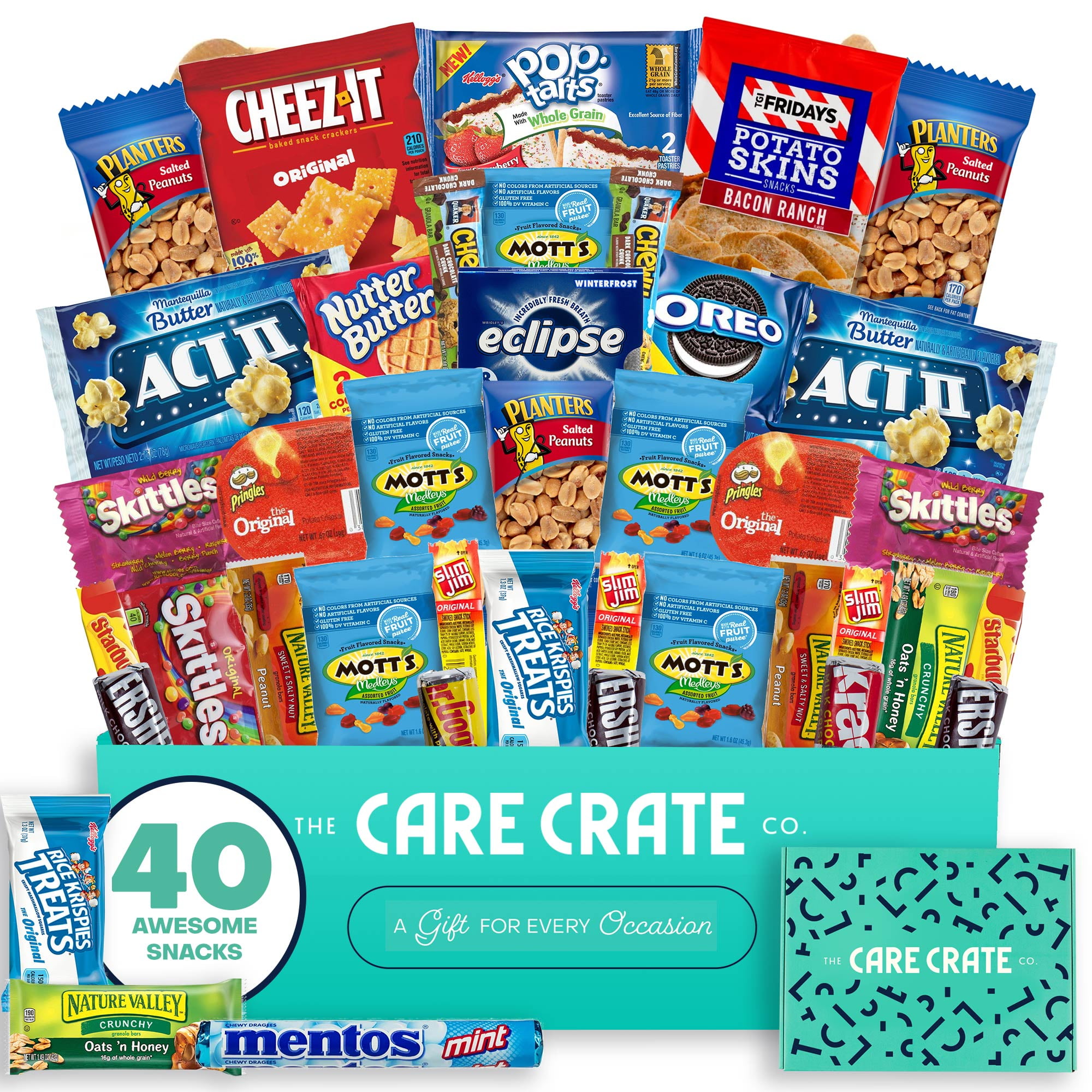 The Care Crate Snack Box Care Package (40 piece Snack Pack) Chips ...