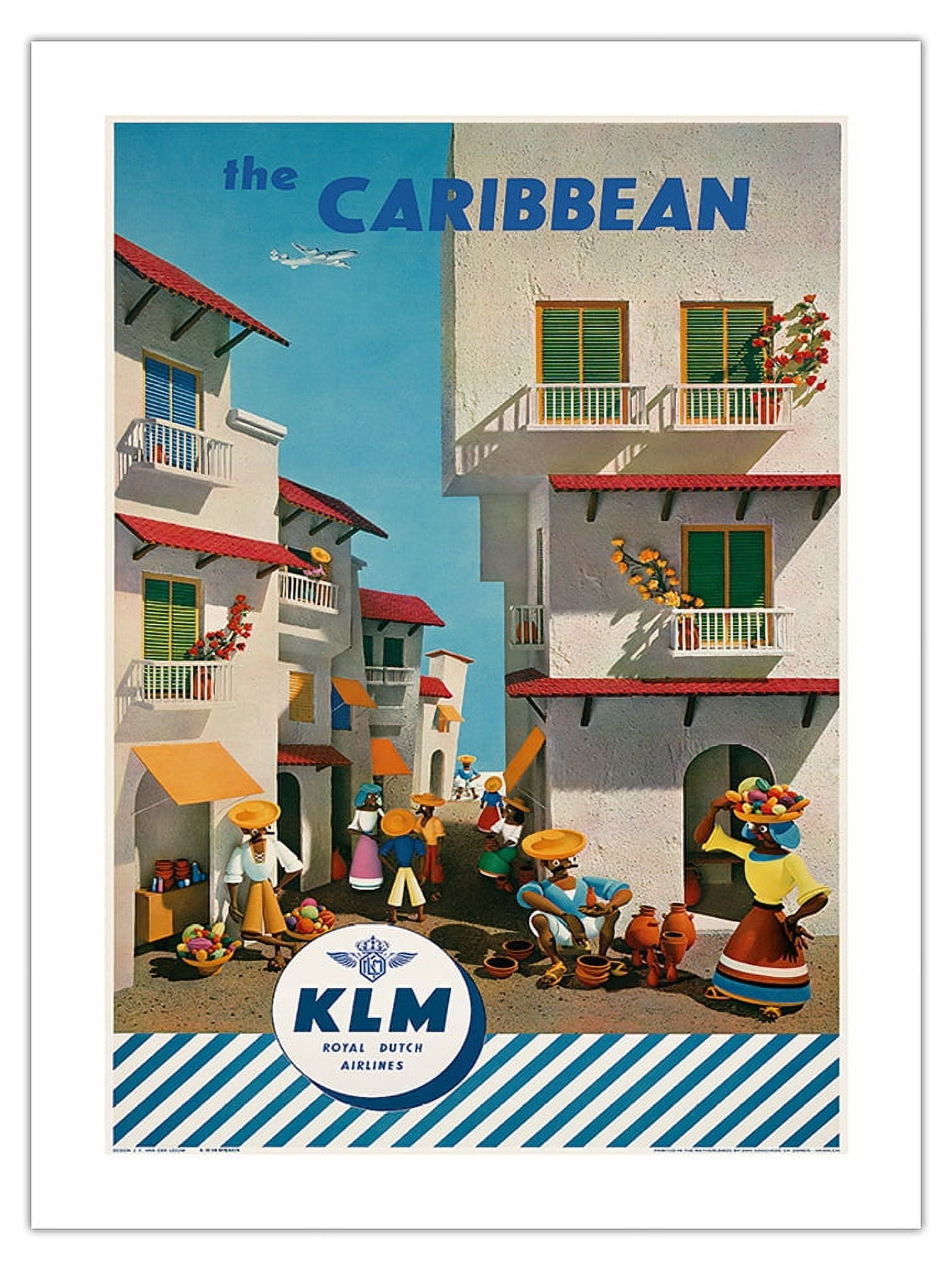 The Caribbean - Royal Dutch Airlines KLM - Vintage Airline Travel ...