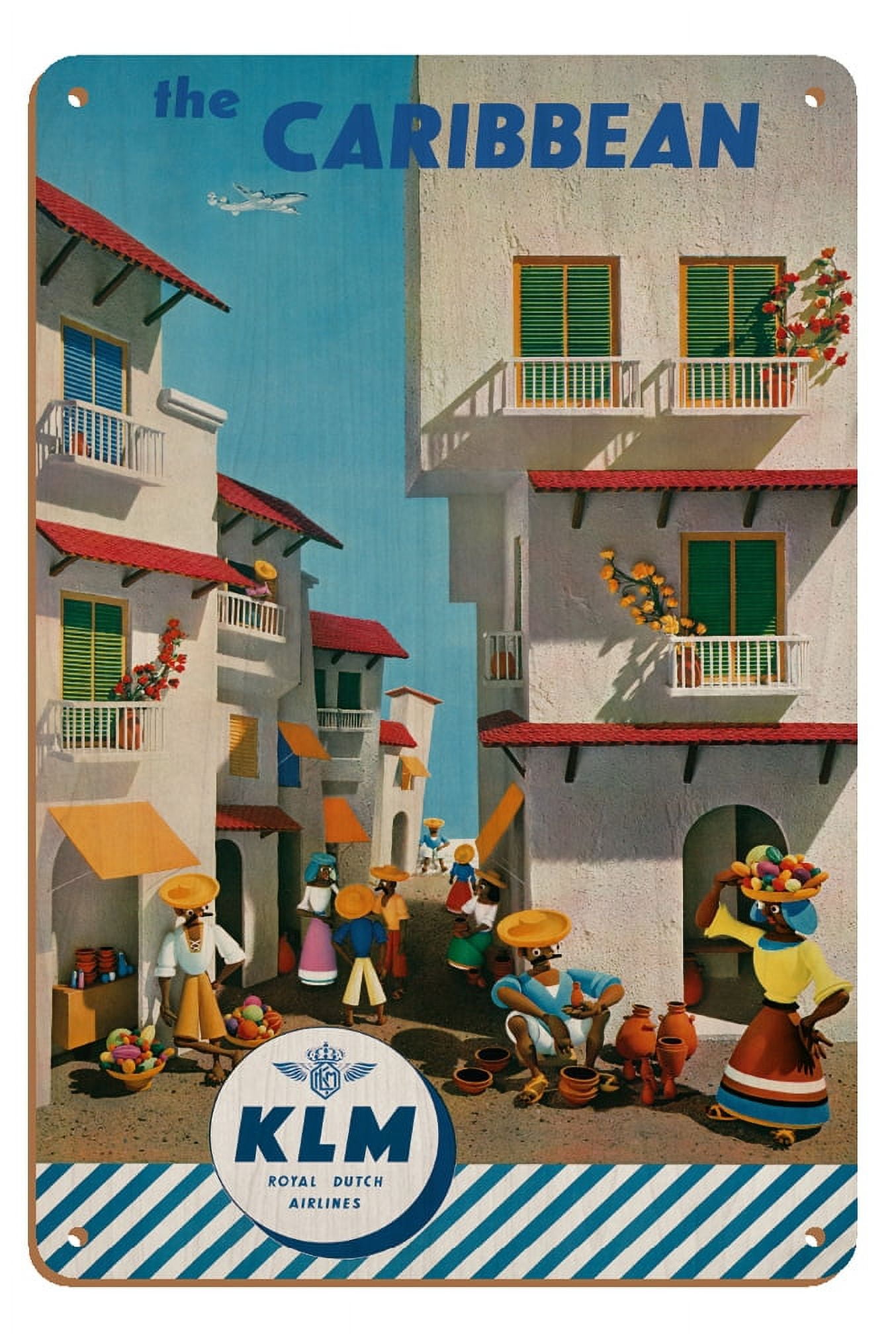 The Caribbean - Royal Dutch Airlines KLM - Vintage Airline Travel ...