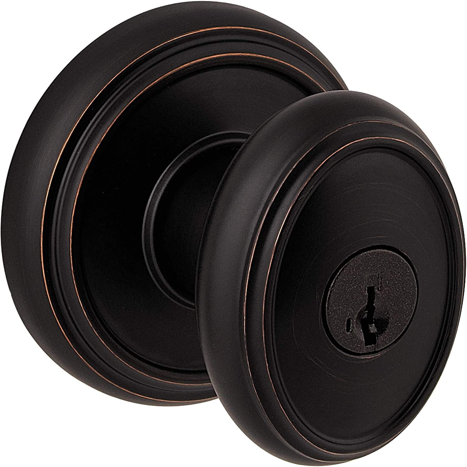 The Carnaby, Entry Door Knob Handle with Keyed Lock Featuring SmartKey ...