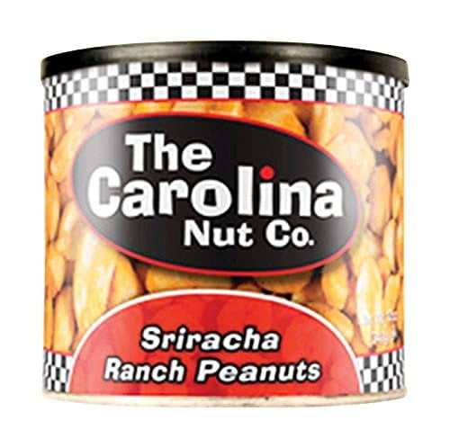 The Carolina Nut Company Sriracha Ranch Peanuts 12 Oz Can, Pack of 6 ...