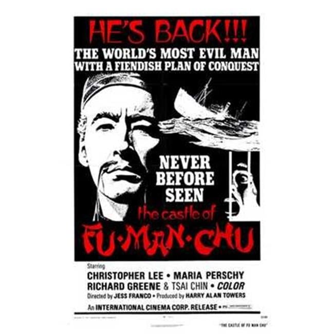 The Castle of Fu Manchu Movie Poster - 11 x 17 in. - Walmart.com