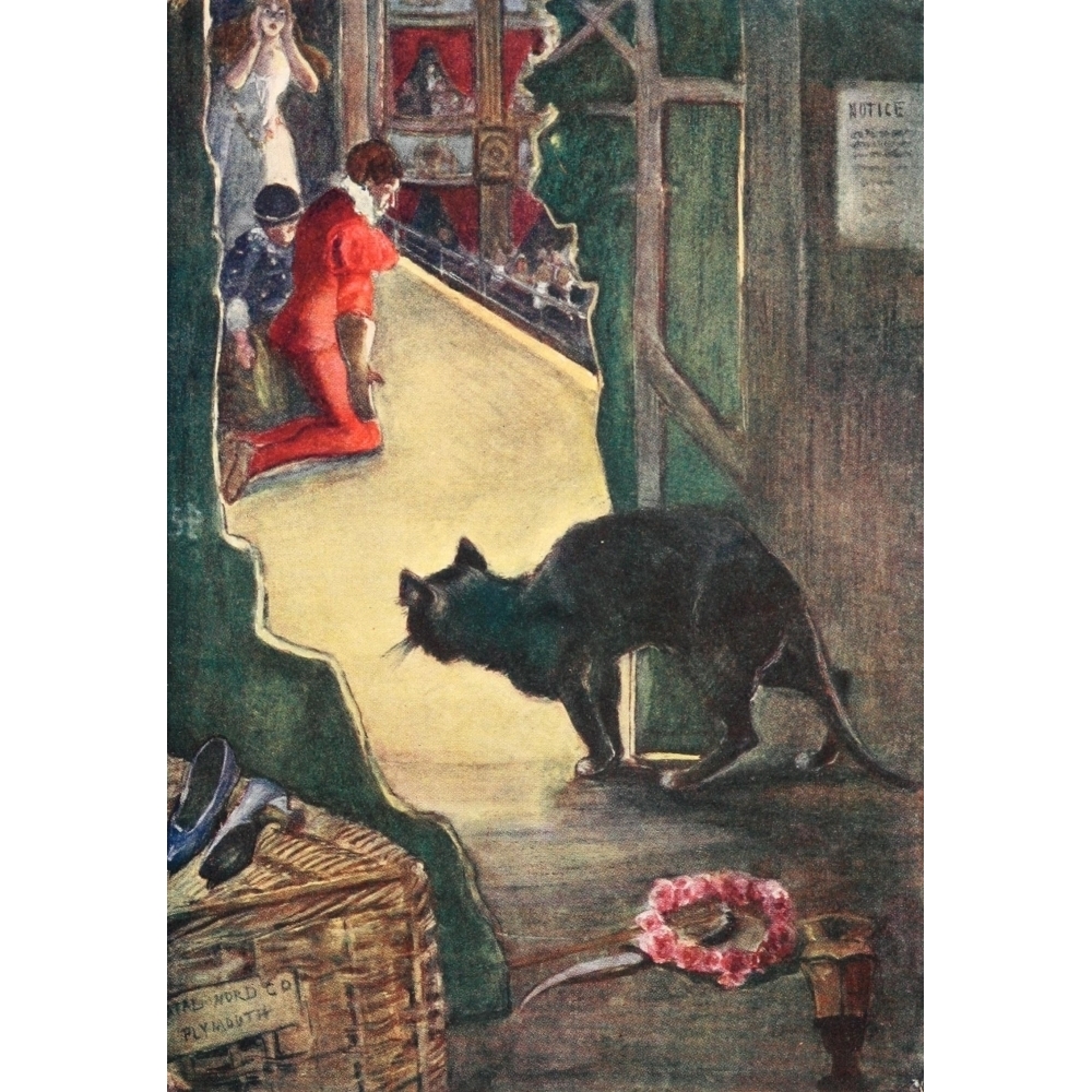 The Cat 1905 Black cat brings good luck to theatre Poster Print by ...